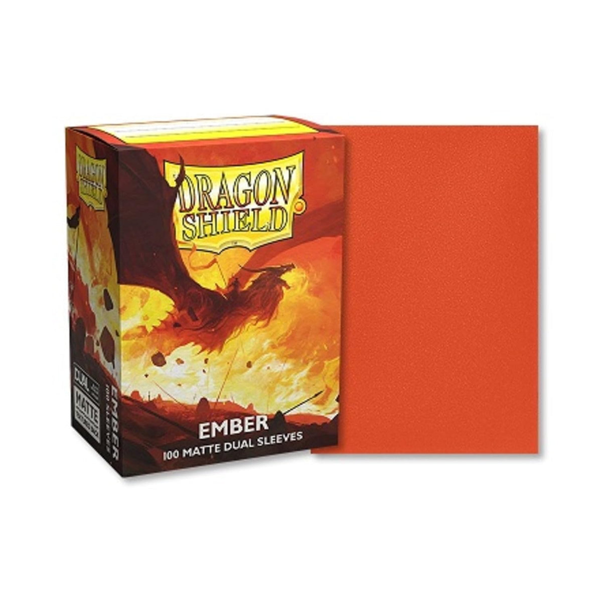 Dragon Shield Sleeves: Standard DUAL- Matte Ember – Power Shards